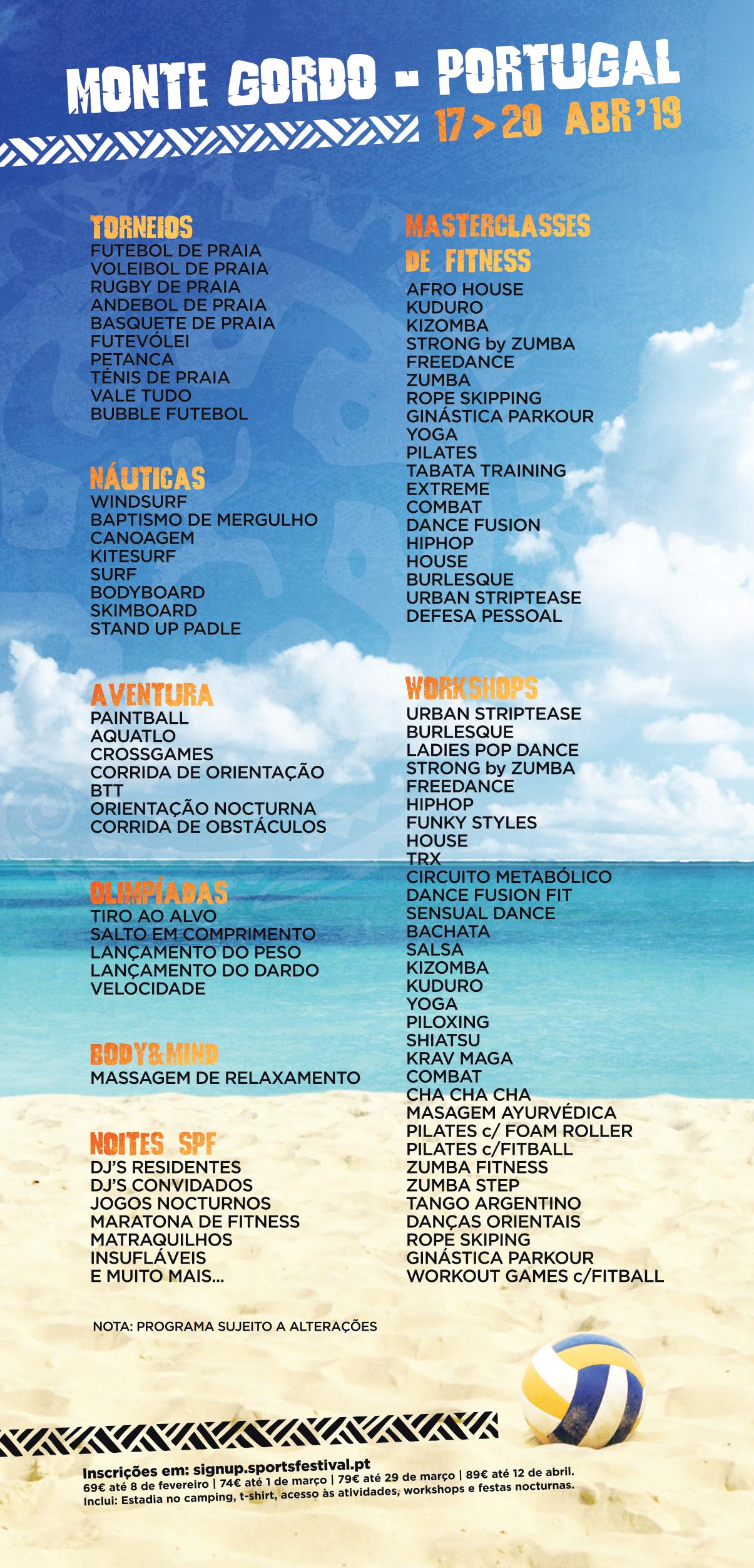 Programa – SPORTS FESTIVAL